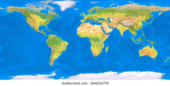 World Map 3d Rendering Stock Illustration 1046312770 | Shutterstock