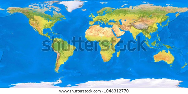 Mapa Mundial Representación 3d