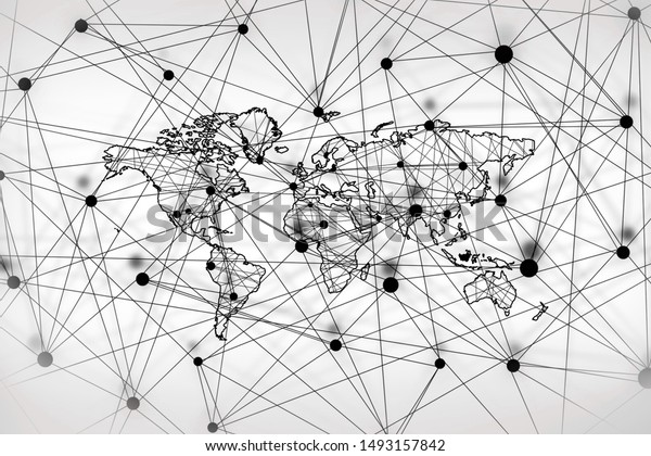 World Map Abstract Background Stock Illustration 1493157842 | Shutterstock