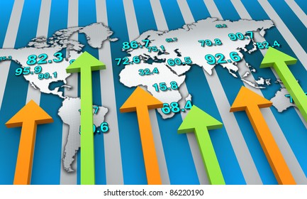 Financial Business Chart Graphs Stock Illustration 117649435 | Shutterstock