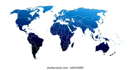 World Map World Atlas Stock Illustration 630194009 | Shutterstock