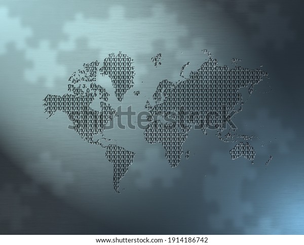 World Map Background 3d Rendering Stock Illustration 1914186742 ...