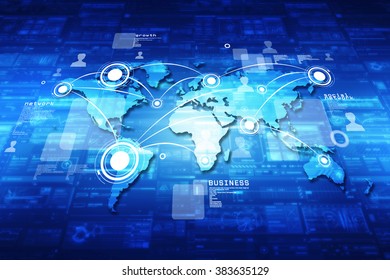 World Map Business Background Stock Illustration 383635129 | Shutterstock