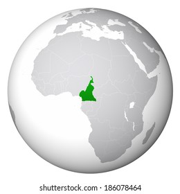 World Map Cameroon Stock Illustration 186078464 | Shutterstock