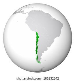 World Map Chile Stock Illustration 185232242 | Shutterstock