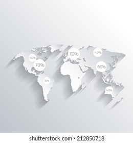 World Map Concept 스톡 일러스트 212850718 | Shutterstock