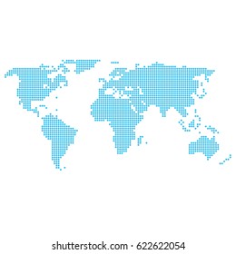 World Map Dots Stock Illustration 622622054 | Shutterstock