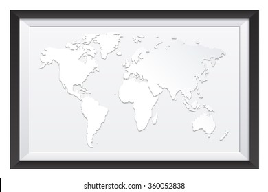 World Map Frame 스톡 일러스트 360052838 | Shutterstock