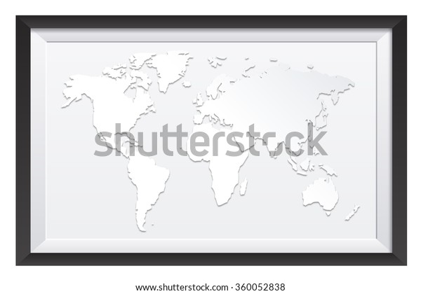 World Map Frame 스톡 일러스트 360052838 | Shutterstock