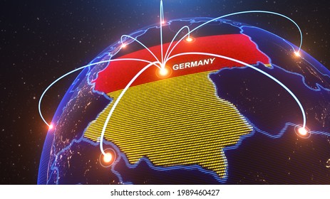 World Map Germany 3d Rendering Stock Illustration 1989460427 | Shutterstock