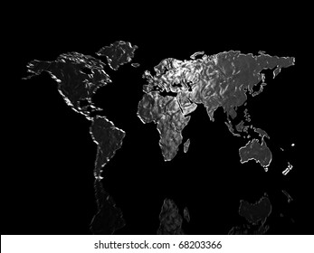 World Map Ice Texture 스톡 일러스트 68203366 | Shutterstock