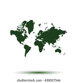 World Map Icon Stock Illustration 430057546 | Shutterstock