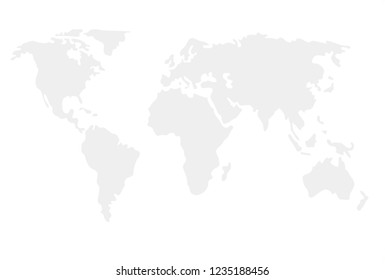 World Map Illustrated Template Stock Illustration 1235188456 | Shutterstock