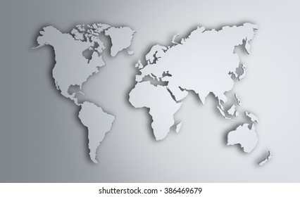 133,087 Grey world map Images, Stock Photos & Vectors | Shutterstock