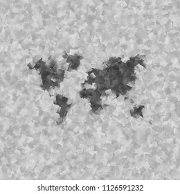 World Map Made Gray Translucent Squares Stock Illustration 1126591232 ...