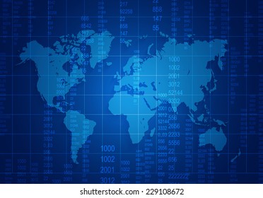 33,397 World map dark blue Images, Stock Photos & Vectors | Shutterstock
