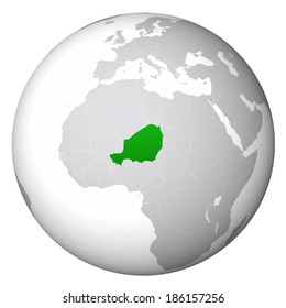 World Map Niger Stock Illustration 186157256 | Shutterstock