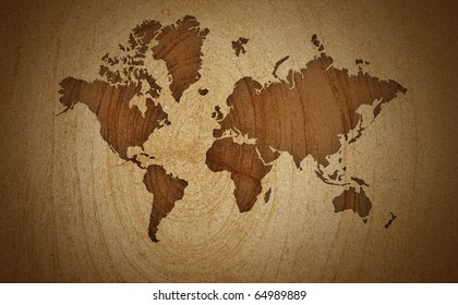 World Map Old Colors Background Stock Illustration 64989889 | Shutterstock