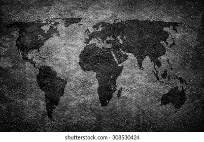 World Map On Mat Background Stock Illustration 308530424 | Shutterstock