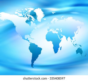 This World Map Ribbon Lining Across Stock Illustration 4744603