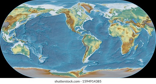 Topography Earth Dem Mercator Projection 3d: ภาพประกอบสต็อก 1889125735 ...