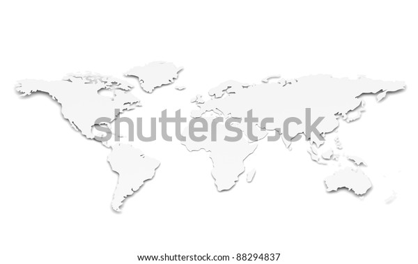 World Map Paper Shape World Map Stock Illustration 88294837 | Shutterstock