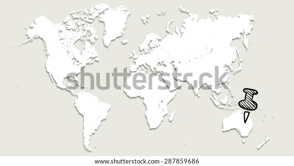World Map Pin Australia Stock Illustration 287859686 | Shutterstock