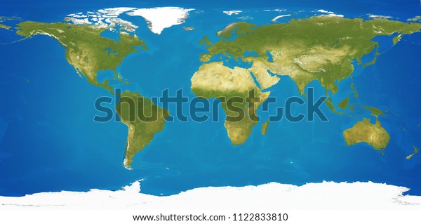 mapa mundial planeta Tierra globo 3d ilustración