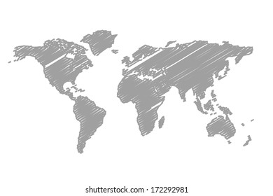 24,297 Scribble world map Images, Stock Photos & Vectors | Shutterstock