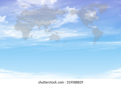World Map Sky Stock Illustration 319588829 | Shutterstock
