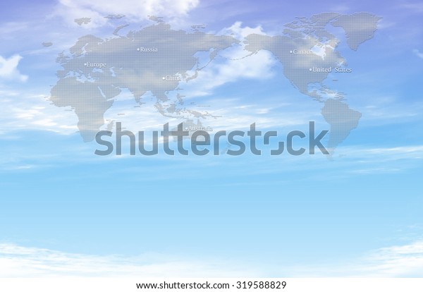 World Map Sky Stock Illustration 319588829 | Shutterstock