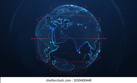 World Map Technology Background 05 Stock Illustration 1050400448 ...