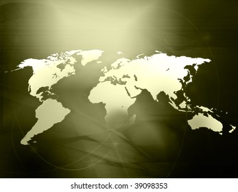 World Map Technology Style Stock Illustration 39098353 | Shutterstock
