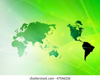World Map Technology Style Stock Illustration 47546236 | Shutterstock