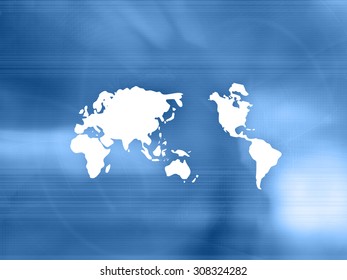 World Map Technology Style Your Design Stock Illustration 308324282 ...