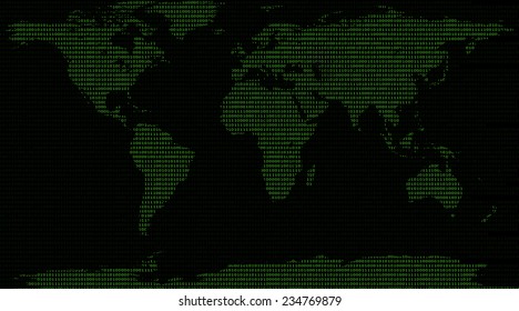 World Map Dot Vector Technology Background: เวกเตอร์สต็อก (ปลอดค่า ...