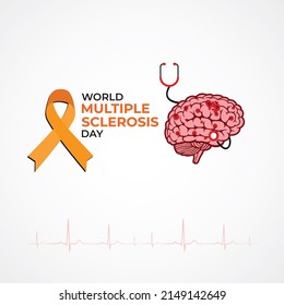 World Multiple Sclerosis Day Template Background Stock Illustration ...