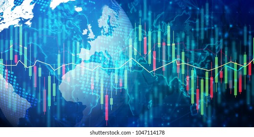 World Network Digital Trading Background Stock Illustration 1047114178 ...