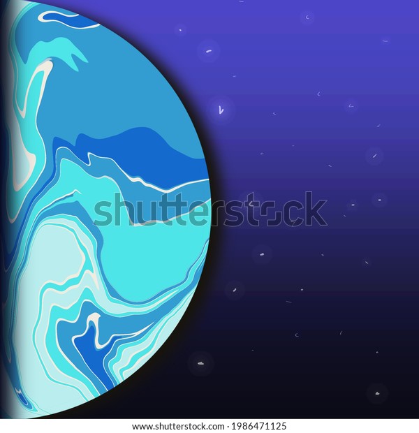 World Outer Space Vision Illustration Out Stock Illustration 1986471125 ...
