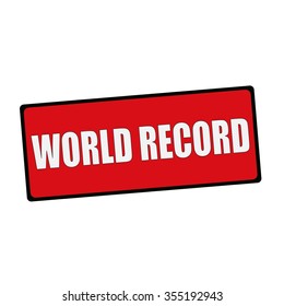 844 World record text Images, Stock Photos & Vectors | Shutterstock