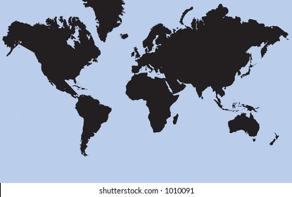 World Silhouette: ภาพประกอบสต็อก 1010091 | Shutterstock