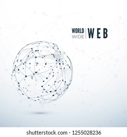 World Wide Web Global Data Transfer: เวกเตอร์สต็อก (ปลอดค่าลิขสิทธิ์ ...