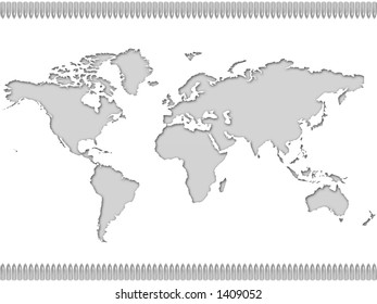 351 Map of the world without america Images, Stock Photos & Vectors ...