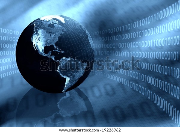 Worldwide Information Background Stock Illustration 19226962