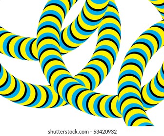 Wriggle Kinetic Optical Illusion Stock Vector (Royalty Free) 53420818 ...