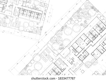 Planer for bygging. Arkitektonisk prosjekt ...