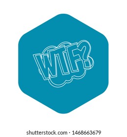 Wtf Comic Text Sound Effect Icon Stock Illustration 1468663679 ...