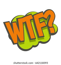 Wtf Comic Text Sound Effect Icon 스톡 일러스트 642118393 | Shutterstock