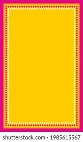Yellow Background Pink Border Stock Illustration 1985615567 | Shutterstock