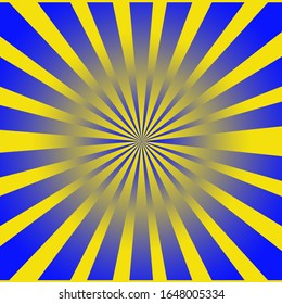 Vector Blue Yellow Sunburst Background Stock Vector (Royalty Free) 44442052